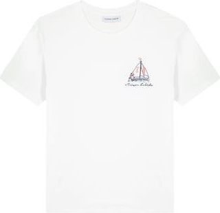 Maison Labiche T-shirt Popincourt brod&eacute; en coton biologique