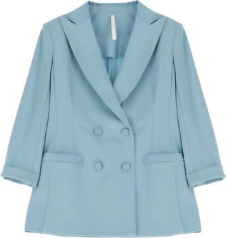 Imperial Femme, Vestes, Bleu, Taille: 42 FR Giacca doppiopetto