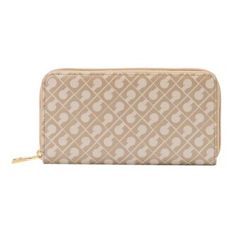 Gherardini Femme, Accessoires, Beige, Taille: ONE Size Zip Round Wallet