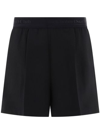 Stockholm Surfboard Club short &agrave; bande logo - Noir