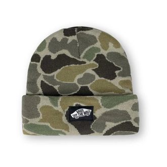 Vans unisex, Accessoires, Multicolore, Taille: ONE Size Bonnet Classique à Revers Haut Vert Camo Unisexe