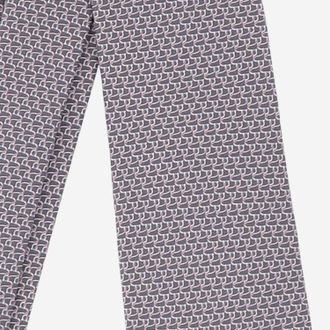 Ferragamo Mens Silk Tie Geometric Pattern Multicolour Ties & Bow