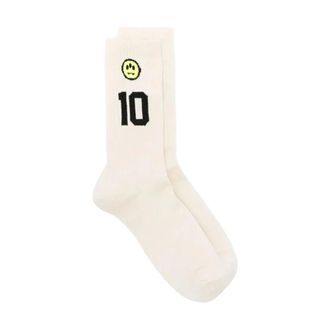 Barrow Barrow, Homme, Sous-vêtements, Beige, Taille: ONE Size Chaussettes déquipage avec Smiley Face