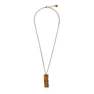 Versace Halskette mit einem Logo-Anh&auml;nger - - Accessories - Herren - Gelb - ONE SIZE