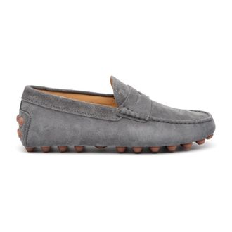 Tod's Beiger Wildleder-Loafer mit Gommino-Sohle - - Shoes - Herren - Grau - 40 EU