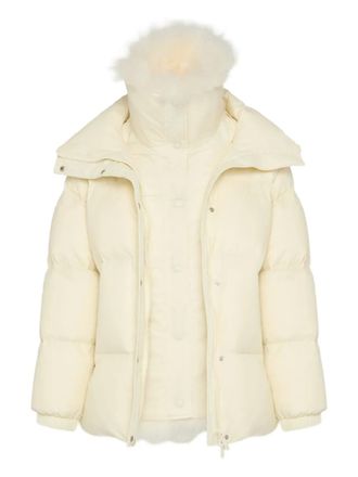 Yves Salomon veste oversize matelass&eacute;e - Blanc