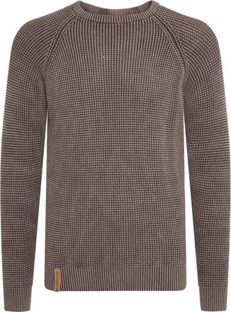 Indicode IDRockford Herren Pullover Strickpullover Grobstrick Pullover mit Rundhals-Ausschnitt Rippbündchen 100% Baumwolle Regular fit, Größe:2XL, Farbe:Dark B