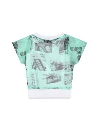 DKNY Cotton Elastane T-Shirt - Green