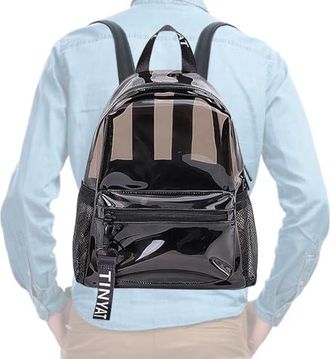 Generic Sac &agrave; dos transparent - Sac &agrave; dos transparent de grande capacit&eacute;, design durable, sangles r&eacute;glables | Sac &agrave; dos transparent pour filles, universit&eacute;, &eacute;