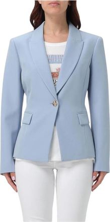 Liu Jo Femme, Vestes, Bleu, Taille: 42 FR Tailored Notch Lapel Blazer