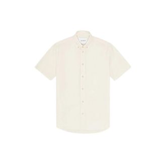 Les Deux Konrad Cotton Linen SS Shirt - - Shirts - Herren - Beige - L