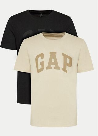 GAP T-Shirt-Set 885595-00 Schwarz Regular Fit