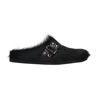 Premiata Mule Furry Nero - Femme - Chaussures - Noir - Taille: 38 EU