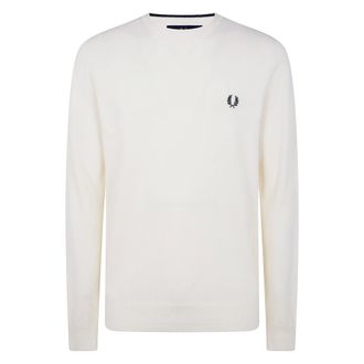 Fred Perry Homme, Pulls, Beige, Taille: M Pulls &agrave; col rond