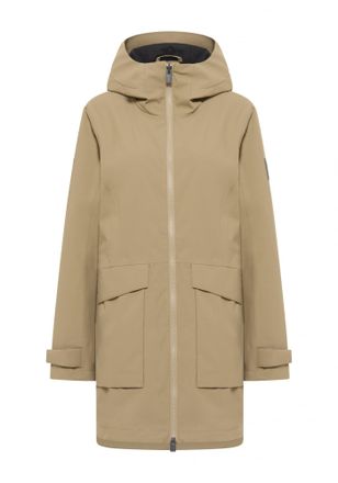 Elbsand Juoni Damen Parka mit verstellbarer Kapuze, 8000 mm Wassers&auml;ule, Regenfest, versiegelte N&auml;hte, winddicht, weiches Innenfutter, normale Passform