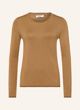 Liu Jo Liu Jo Pullover Mit Glitzergarn beige