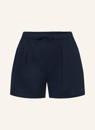 Tommy Hilfiger Shorts Mit Leinen blau