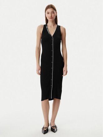 Karl Lagerfeld Strickkleid B2W13004 Schwarz Slim Fit