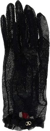 Valentino Garavani gants en résille - Noir