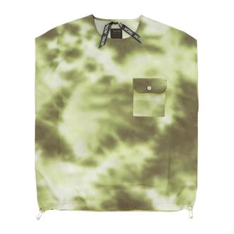TAION Tie Dye Steppweste - - Tops - Herren - Gr&uuml;n - XL