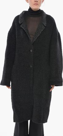 Givenchy Einreihiger Mantel aus Alpaka-Mix mit Leistentaschen Givenchy