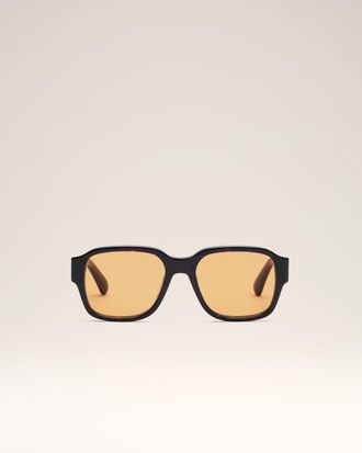 Ami Lunettes De Soleil 75006 Marron Ecailles Foncees & jaune - TU - Unisex