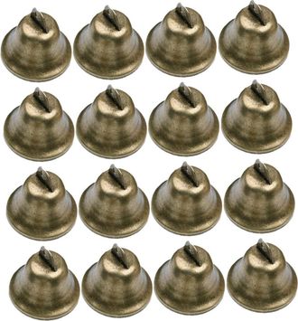 TOPBATHY 16 St&uuml;ck Teiliges Vintage DIY Glocken Bronzefarbenem Metall f&uuml;r Weihnachtsdeko Windspiele Haustier Training und Handgemachte Bastelprojekte