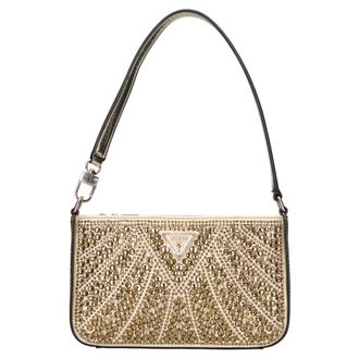 Guess Femme, Sacs, Jaune, Taille: ONE Size Beauvoir Mini Sac Bandouli&egrave;re Haut Zipp&eacute;