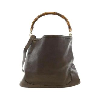 Gucci Sac bandouli&egrave;re en cuir Pre-owned - Femme - Pre-owned - Brun - Taille: ONE Size