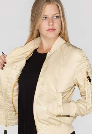 Alpha Industries MA-1 VF LW Wmn Bomberjacke f&uuml;r Damen Caramel