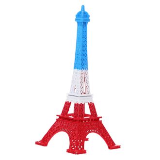 Cabilock Eiffelturm Dekoration Rotes Wei&szlig; Blau Tisch Ornament Feines Modell Franz&ouml;sisches Souvenir Stilvolle Home Desktop Skulptur f&uuml;r Wohn Arbeitsbereich