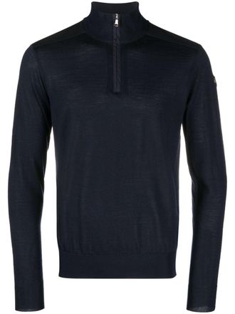 Paul & Shark pull col roulé à patch logo - Bleu