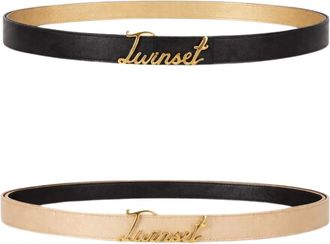 Twinset unisex, Accessoires, Noir, Taille: S Ceinture Double Face