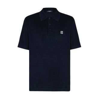 Balmain Homme, Tops, Bleu, Taille: XL T-Chemises