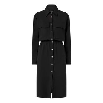Pinko Arum Abito Fluido - - Dresses - Damen - Schwarzk - XS