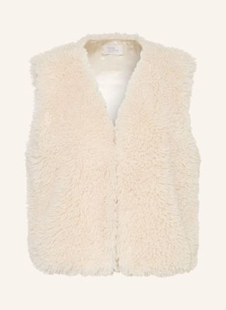 robe l&eacute;g&egrave;re Robe L&eacute;g&egrave;re Kunstfell-Weste weiss