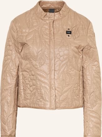 Blauer Steppjacke Mariposa beige
