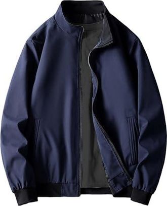 Generic Vestes pour homme - Vestes de survêtement légères et solides avec fermeture éclair intégrale, veste de sport douce, manteaux de loisirs de plein air, 