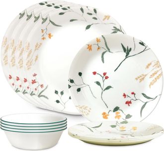 Corelle Corelle Vitrelle Signature Wildflower Scatter Geschirrset, 12-teilig