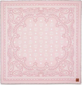 MCM Baumwoll-Seiden-Halstuch mit Paisley-Print