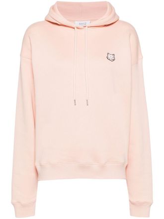 Maison Kitsuné Hoodie mit Fuchskopf-Patch - Rosa