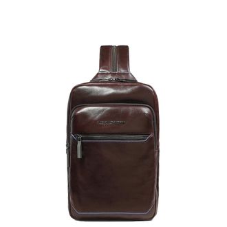 Piquadro Sling bag aus Leder im iPad-Format mit Rucksack-Option- RFID-gesch&uuml;tzt - - Bags - Herren - Braun - ONE SIZE