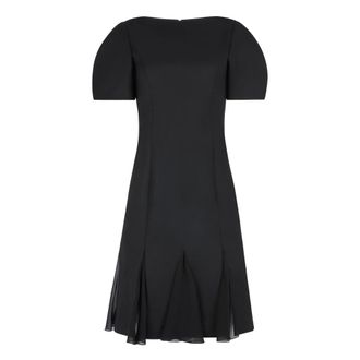 Nina Ricci Femme, Robes, Noir, Taille: 42 FR Midi Peplum Dress