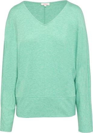 s.Oliver Langarmshirt in Feinstrick Optik
