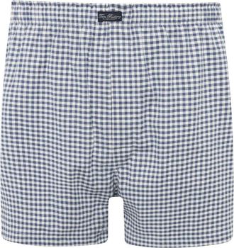 Tom Rusborg Boxershorts aus Baumwolle mit Kleinkaromuster in
