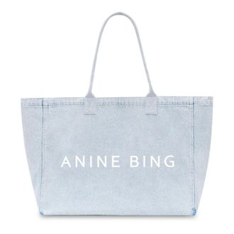 Anine Bing Femme, Sacs, Bleu, Taille: ONE Size Leo Denim Tote