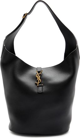 Saint Laurent Black Le 5 &agrave; 7 Hobo black leather bucket bag Size M