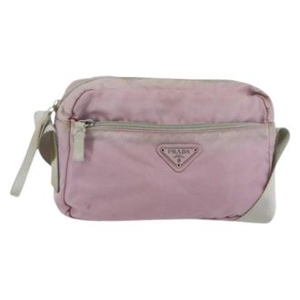 Prada Sac bandouli&egrave;re en nylon Pre-owned - Femme - Pre-owned - Rose - Taille: ONE Size