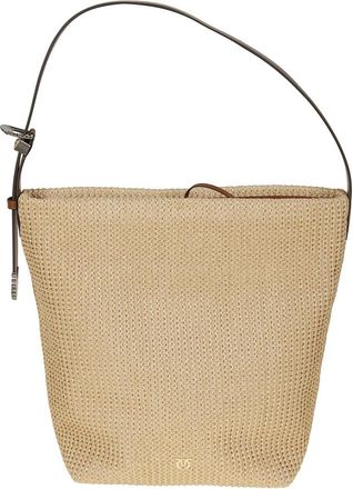 Pinko Pinko, Femme, Sacs, Beige, Taille: ONE Size Big Bucket Bag