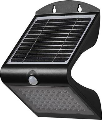 Osram ENDURA BUTTERFLY Solar-Flutlicht, schwarz, 4W, 500lm, Bewegungs- & Lichtsensor, Outdoor-Leuchte, Batterie aufladbar, umweltfreundlich, lange Lebensdau